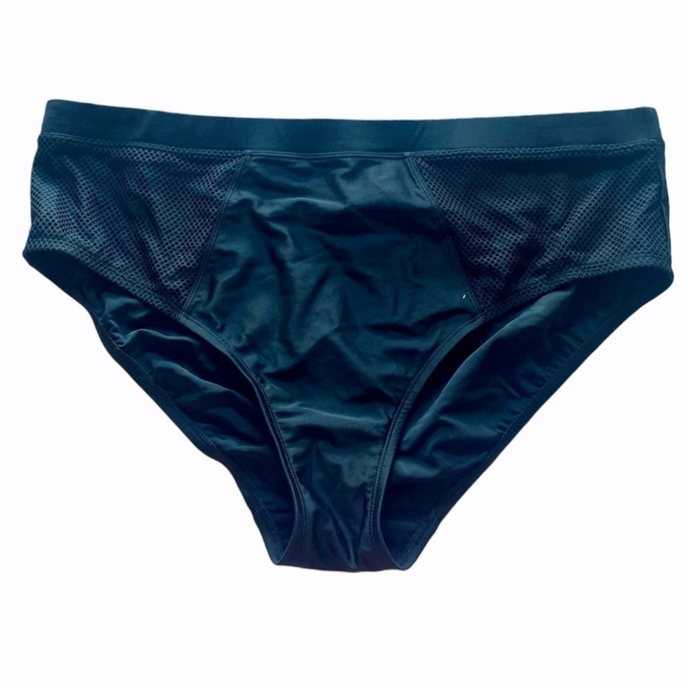 Addition Elle - Sea Collection Mesh Panel Swim Briefs - Gem